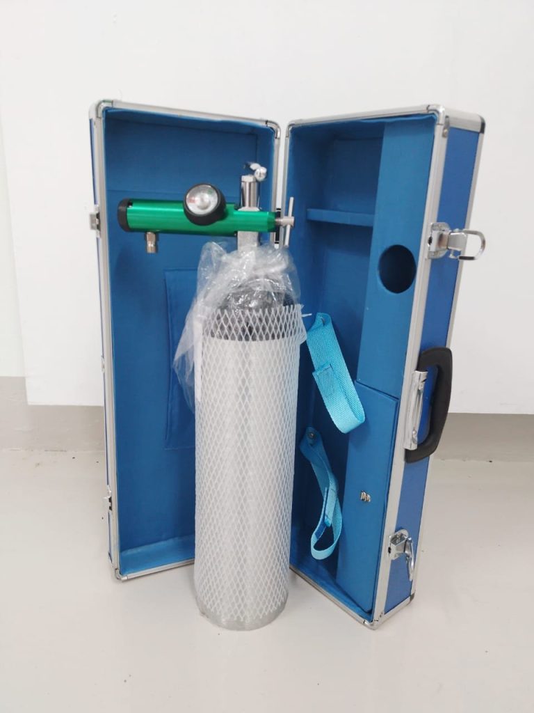 medical Oxygen set with 2.9L aluminium Cylinder and case – Airgas